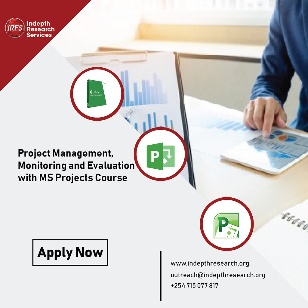 Invitation to attend Project Management, Monitoring and Evaluation with ...