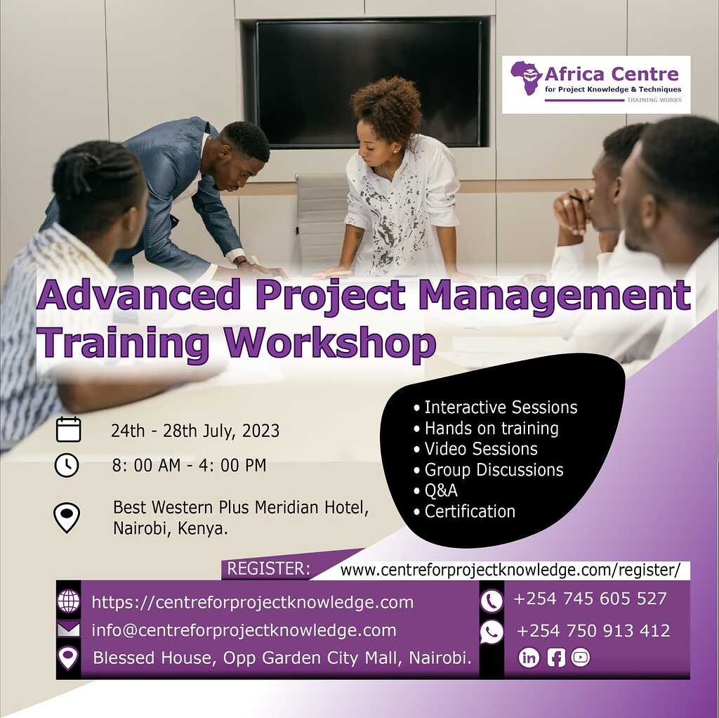 Advanced Project Management Training Workshop Courses And Trainings South Sudan Ngo Forum