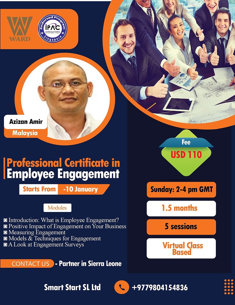 Professional Certificate in Employee Engagement and Professional ...