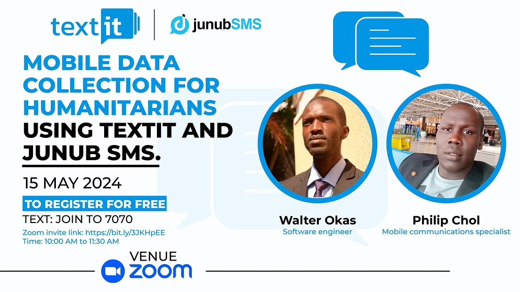 FREE webinar on mobile data collection for humanitarians using Textit ...