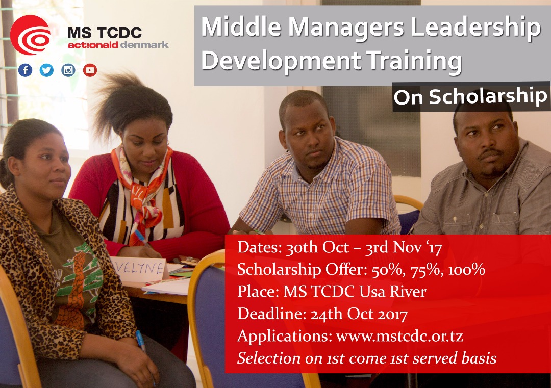 Partial scholarships in Middle Managers Leadership Development ...